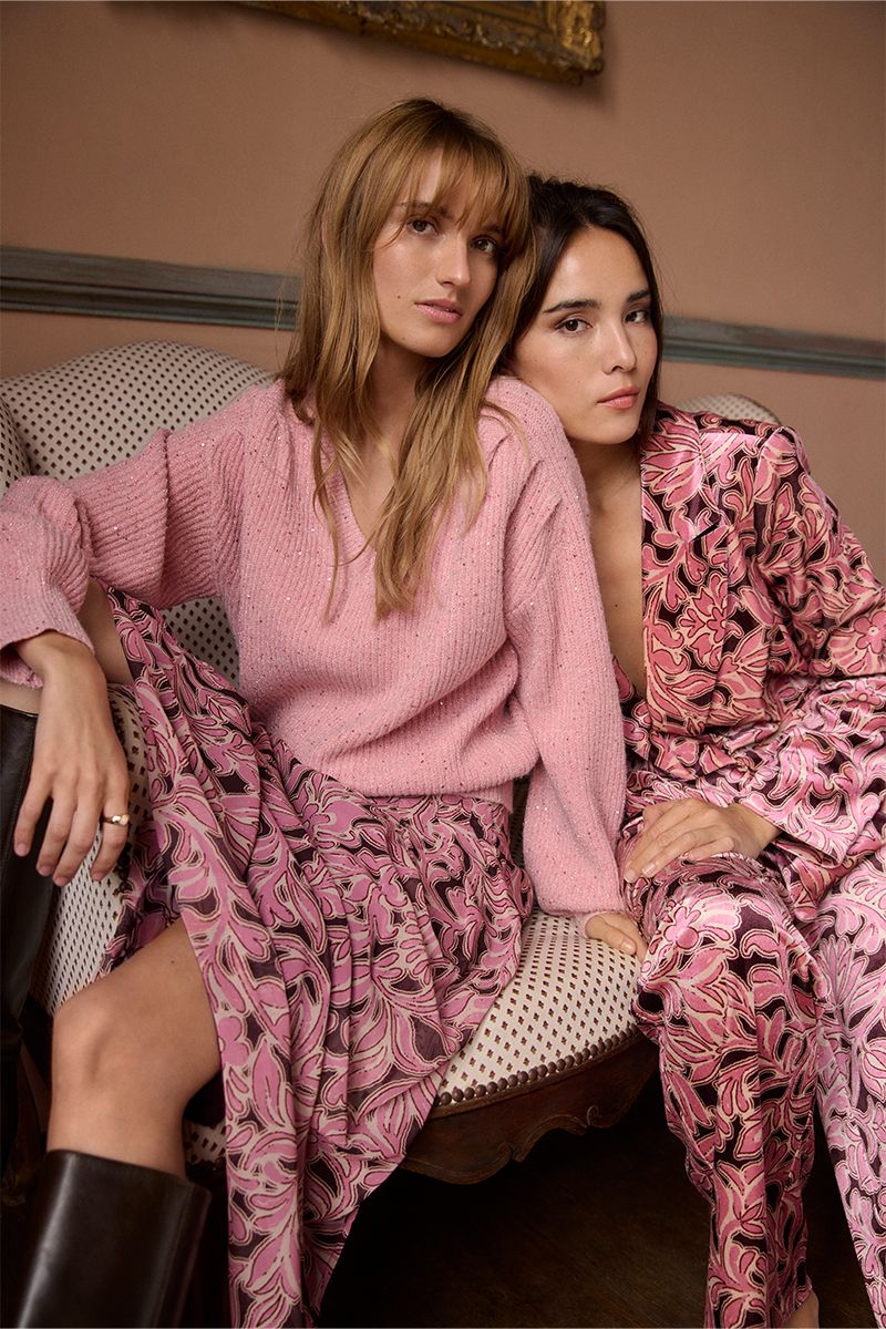 Pull col V à sequins - Molly Bracken E-Shop